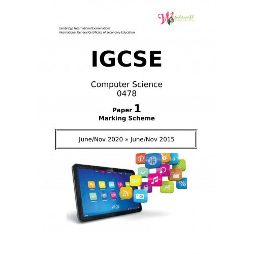 Cie Computer Science Paper 1